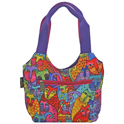 Laurel Burch Feline Tribe Small Scoop Tote