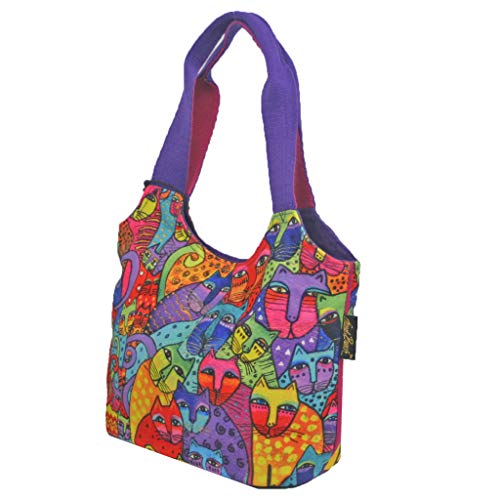 Laurel Burch Feline Tribe Small Scoop Tote