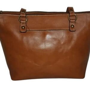 Patricia Nash Veg Tan Alessano Leather Tote - Tan