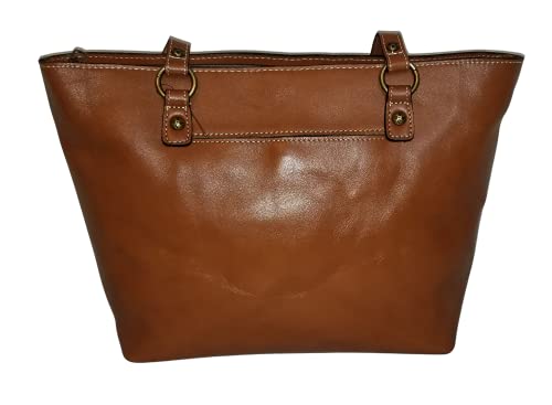 Patricia Nash Veg Tan Alessano Leather Tote - Tan