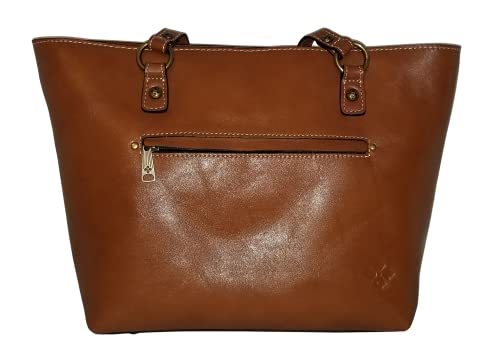 Patricia Nash Veg Tan Alessano Leather Tote - Tan