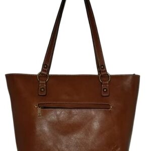 Patricia Nash Veg Tan Alessano Leather Tote - Tan