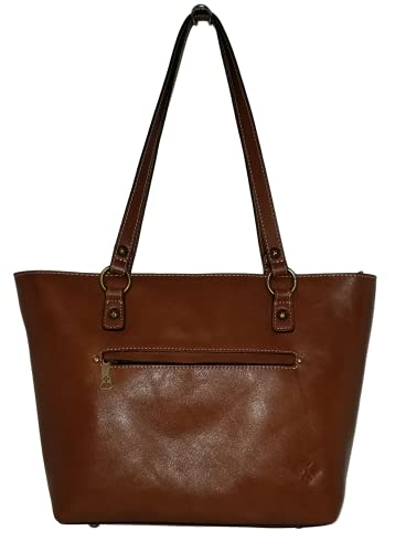 Patricia Nash Veg Tan Alessano Leather Tote - Tan