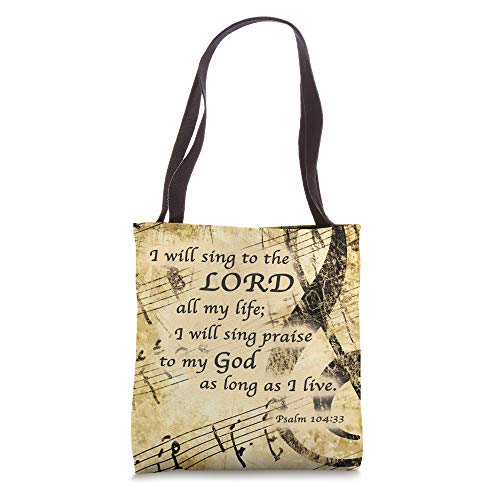 Christian Music | Religious Quote Tote Bag