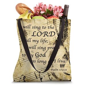 Christian Music | Religious Quote Tote Bag