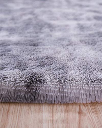 Rainlin Shaggy 3x5 Area Rug Modern Indoor Plush Fluffy Rugs, Extra Soft Comfy Carpets, Cute Cozy Area Rugs for Bedroom Living Room Girls Boys Kids, Grey