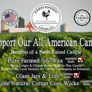 Nag Champa Oil Soy Candles - Large 16 Ounces / All American Handcrafted - Farm Raised Candles - Plant Candle - 80+ Hour Burn - 100% Natural American Farmed Soy Wax Candles. Incense Candle.