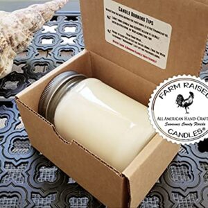 Nag Champa Oil Soy Candles - Large 16 Ounces / All American Handcrafted - Farm Raised Candles - Plant Candle - 80+ Hour Burn - 100% Natural American Farmed Soy Wax Candles. Incense Candle.