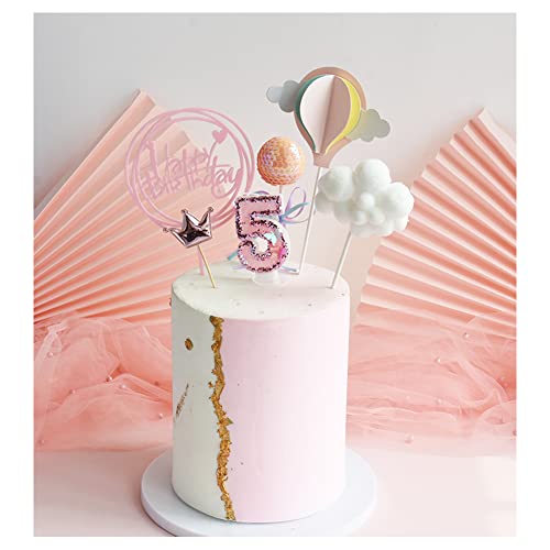 Birthday Candles Number 1,Pink Glitter Happy Birthday Cake Candles Handmade Sequin Numeral Candle