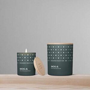 Skandinavisk Skog 'Forest' Scented Candle. Fragrance Notes: Pine Needles and Fir Cones, Birch Sap and Lily of The Valley. 7.0 oz.