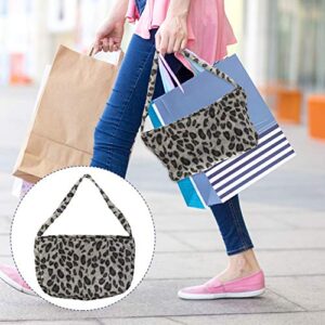 VALICLUD Shoulder Bag Leopard Print Purse Faux Fur Hobo Handbag Small Cheetah Print Purses for Women