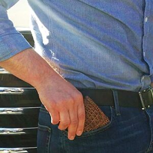 Taxi Wallet - Smooth Leather, Yummy Avocado – A Simple, Compact, Front Pocket, Folding Wallet, that holds Cards, Coins, Bills, ID – for Men & Women