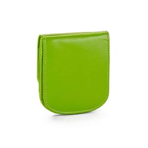 Taxi Wallet - Smooth Leather, Yummy Avocado – A Simple, Compact, Front Pocket, Folding Wallet, that holds Cards, Coins, Bills, ID – for Men & Women