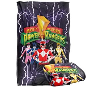 power rangers lighting rangers silky touch super soft throw blanket 36″ x 58″