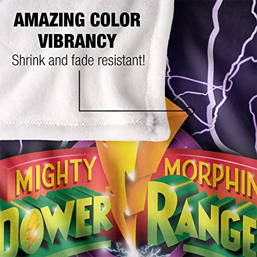 Power Rangers Lighting Rangers Silky Touch Super Soft Throw Blanket 36" x 58"