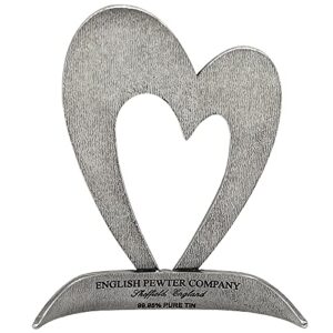 English Pewter Company 10th Tenth Tin Ten Year Wedding Anniversary Heart Keepsake Gift Personalised With Your Years [ANN100]