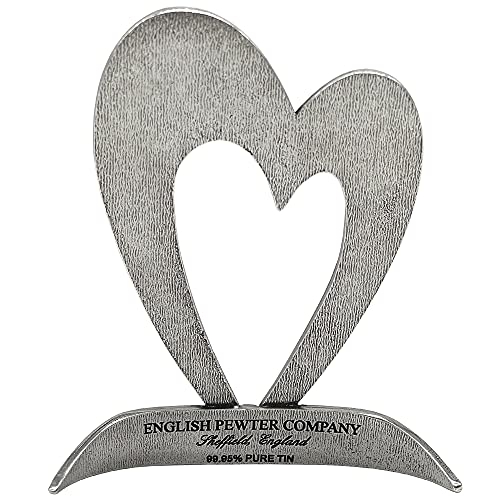 English Pewter Company 10th Tenth Tin Ten Year Wedding Anniversary Heart Keepsake Gift Personalised With Your Years [ANN100]