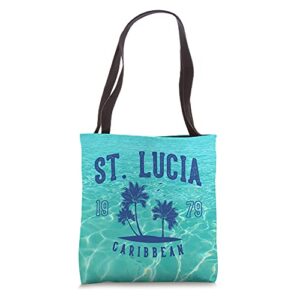 st. lucia caribbean tote bag