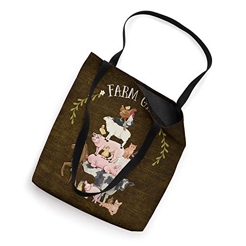 Farm Animal Friends Farm Girl Country Lover Farm Family Tote Bag