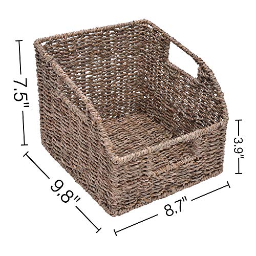 StorageWorks Seagrass Wicker Baskets Set