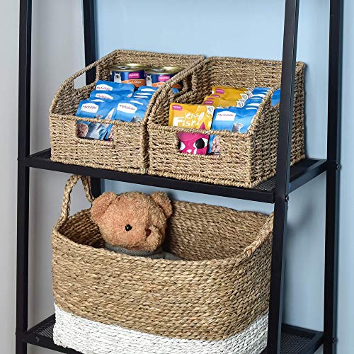 StorageWorks Seagrass Wicker Baskets Set