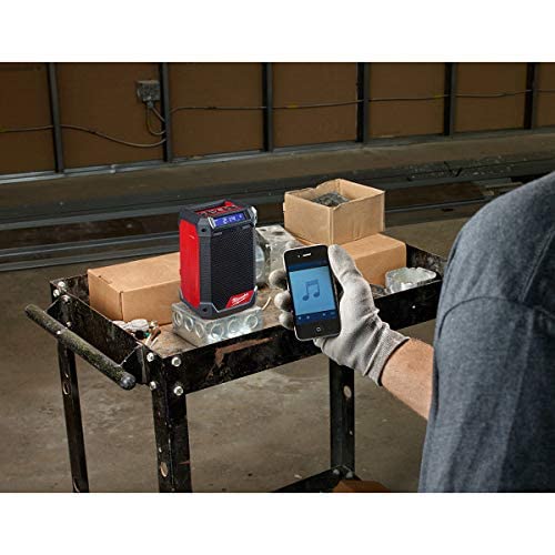 Milwaukee 2951-20 M12 Lithium-Ion Cordless Jobsite Radio/Bluetooth Speaker with Built-In Charger (Tool Only)