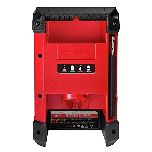 Milwaukee 2951-20 M12 Lithium-Ion Cordless Jobsite Radio/Bluetooth Speaker with Built-In Charger (Tool Only)