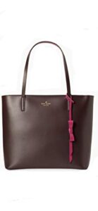 kate spade lawton way rose tote chocolate cherry