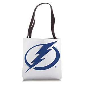 nhl tampa bay lightning team logo beach tote bag