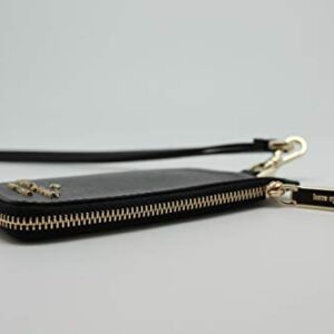 Kate Spade New York Leather Card Case Staci Lanyard Card Holder Black