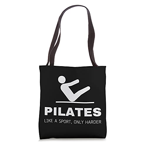 Pilates Like A Sport Only Harder Funny Contrology Instructor Tote Bag