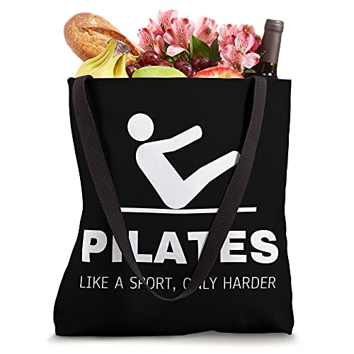 Pilates Like A Sport Only Harder Funny Contrology Instructor Tote Bag