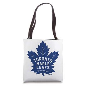 nhl toronto maple leafs team logo beach tote bag