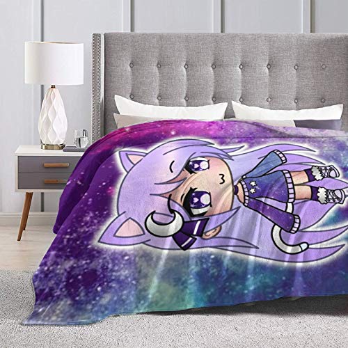 Kefeng Ga-cha Li-fe Cartoon All Season Blanket Ultra Soft Throw Blanket Flannel Fleece, Warm Fuzzy Blanket Plush Sheet for Kid Bed Couch Chair Living Room 50"X40"