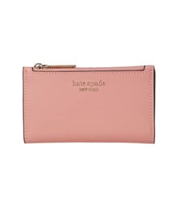 kate spade new york spencer small slim bifold wallet serene pink one size