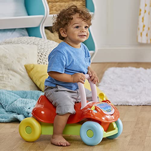 Playskool Step Start Walk 'n Ride Peppa Pig Active 2-in-1 Ride-On and Walker Toy for Toddlers and Babies 9 Months and Up (Amazon Exclusive)