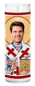 cruise celebrity prayer candle – funny saint candle – 8 inch glass prayer votive – 100% handmade in usa – funny celebrity novelty gift