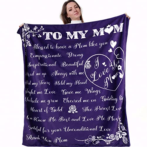 to My Mom Mothers Day Blanket Gifts Mothers Day from Daughter Son for Mother Throw Blanket Presents Regalos para Mama Dia De Las Madres Christmas Blanket Gifts 60''*80''