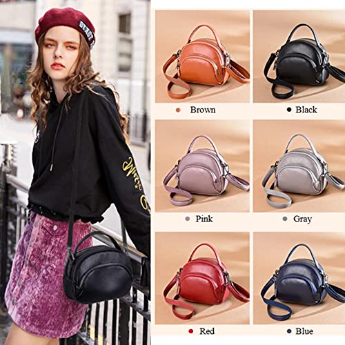 Genuine Leather Crossbody Satchel Bag for Women Small Top Handle Purse and handbag Ladies Small Shoulder Bag Cell Phone Purse