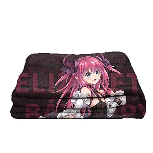 Mxdfafa Household Soft Cartoon Anime Fate FGO Game Elizabeth Bathory Printed Plush Flannel Fleece Throw Blanket