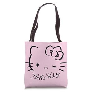 hello kitty winking tote bag