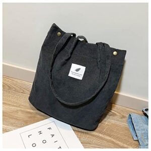 Women Tote Bag,Shoulder Handbags Casual Hobo Bags Corduroy Shopper Tote Bag Cross-body Handbags - (Dark Grey)