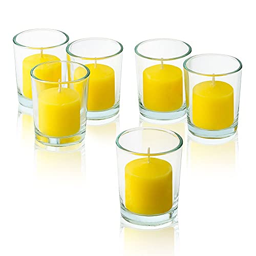 Set of 72 Votive Citronella Candles - Summer Scented Candles - for Indoor/Outdoor Use - 10 Hour Burn Time - Made in USA