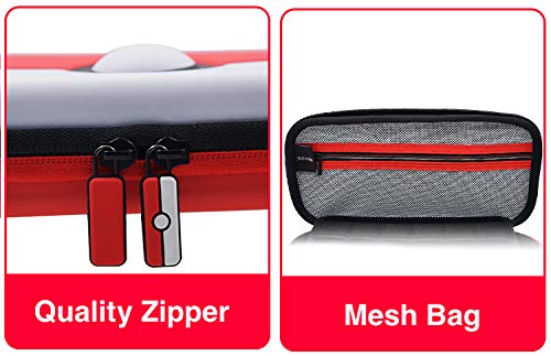 SEAFER Carrying Case for Nintendo Switch / OLED, Pokemon Cute Travel Case Protective Hard Bag for Nintendo Switch Console Accessories