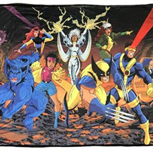 Marvel X-Men Team Fleece Soft Throw Blanket| Measures 60 x 45 Inches