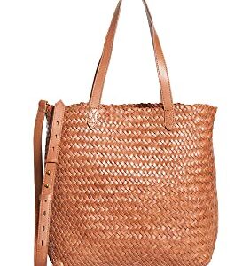 Madewell The Medium Transport Tote: Woven Leather Edition Burnished Caramel One Size