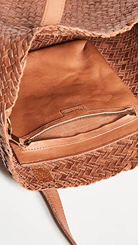 Madewell The Medium Transport Tote: Woven Leather Edition Burnished Caramel One Size