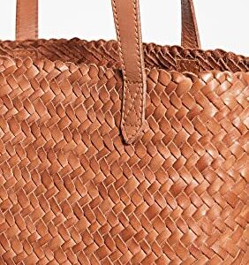 Madewell The Medium Transport Tote: Woven Leather Edition Burnished Caramel One Size