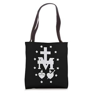 catholic marian tote bag