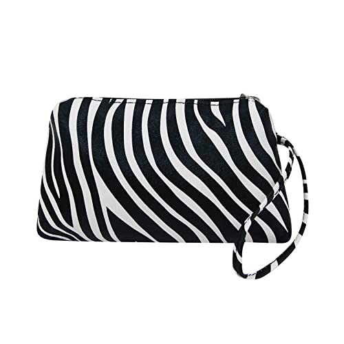 Amamcy Clear Purse Women 2 in 1 Transparent Tote Bag Snakeskin Zebra Cow Print Handbag Purse Hobo Bag with Chain Strap for Girls